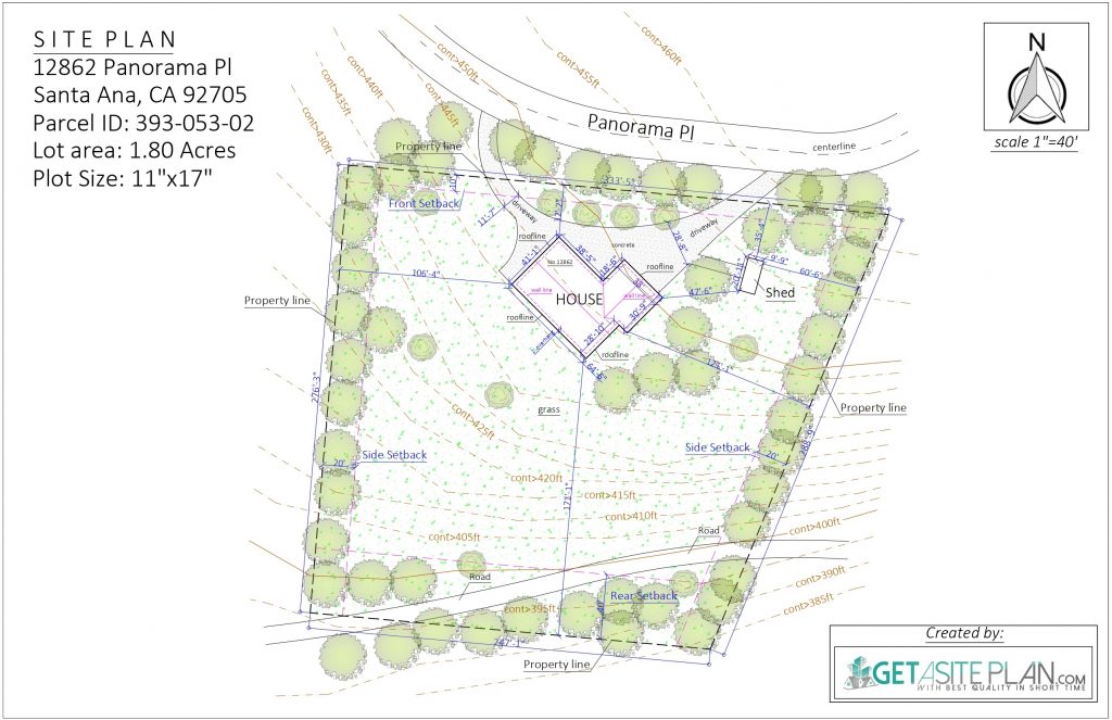 Premium Package Site Plan Residential / Commercial - Get A Site Plans ...