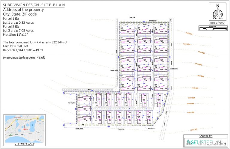 Subdivision Design - Get A Site Plans for Permits