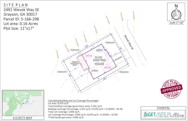 Simple Package Site Plan - Get A Site Plan