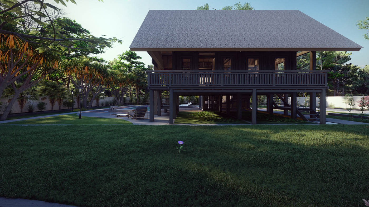Deck, Patio, Porch 3D Rendering - GetASitePlan