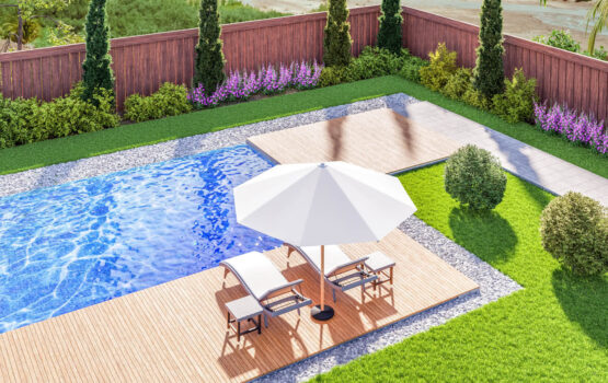 Pool 3D Rendering - GetASitePlan