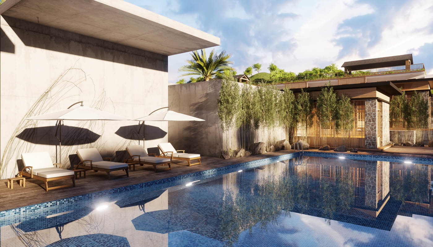 Pool 3D Rendering - GetASitePlan