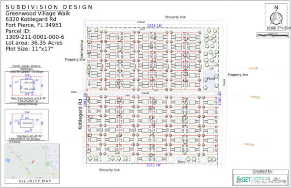 Subdivision plan and design - Layout and Site planning - GetASitePlan